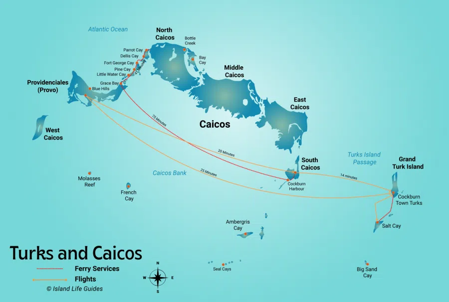 Turks And Caicos Map Maps Of Providenciales | Visit Turks And Caicos